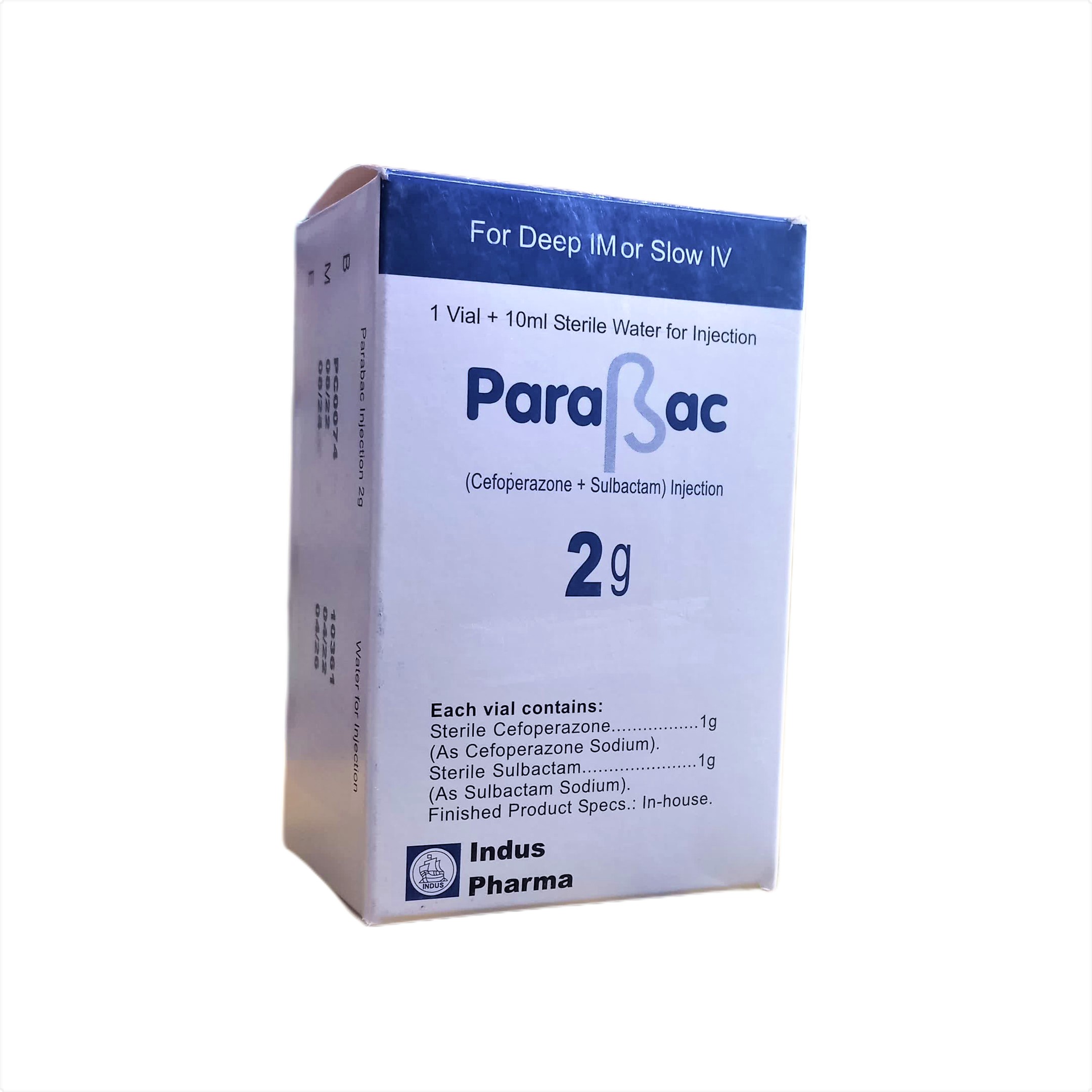 PARABAC 2g Injection | Cefoperazone | Sulbactam - Fareed Pharmacy