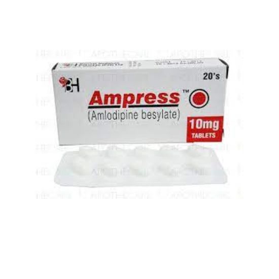 Ampress 10 mg Tablets | Amlodipine Besylate - Fareed Pharmacy