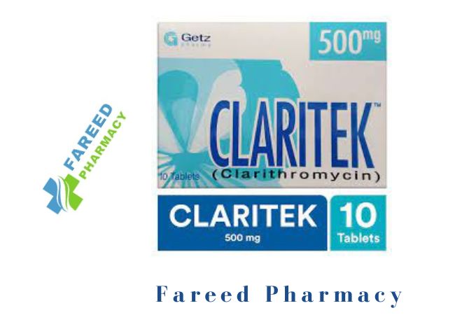 Claritek 500mg Tablets | Clarithromycin | Dosage - Fareed Pharmacy