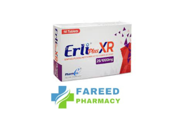 Erli Plus XR 25/1000 Tablets - Fareed Pharmacy