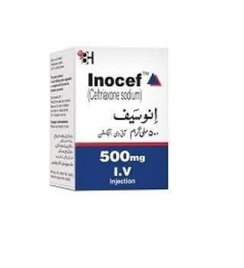 Inocef 500 mg IV Injection | ceftriaxone - Fareed Pharmacy