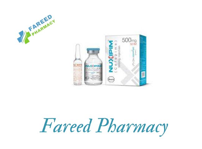 NUXIPIM 500mg Injection | Cefepime | Uses - Fareed Pharmacy