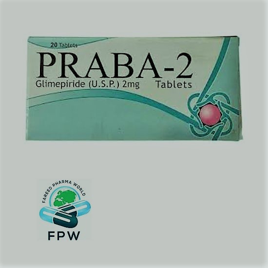 Praba-2 2mg Tablets | Glimepiride - Fareed Pharmacy