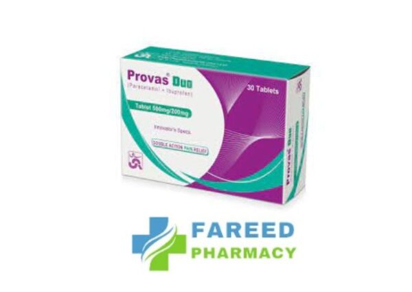 Provas Duo Tablets | Ibuprofen | Paracetamol - Fareed Pharmacy