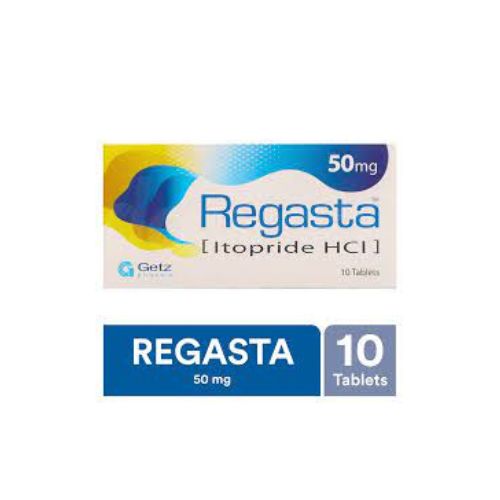 Regasta 50mg Tablets | Itopride Hydrochloride - Fareed Pharmacy