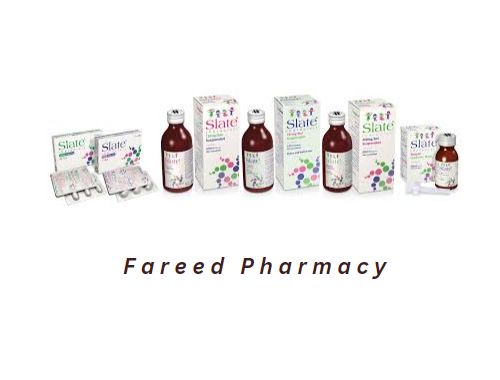 Slate 250 mg Syrup | Cefaclor | Dosage | Uses - Fareed Pharmacy