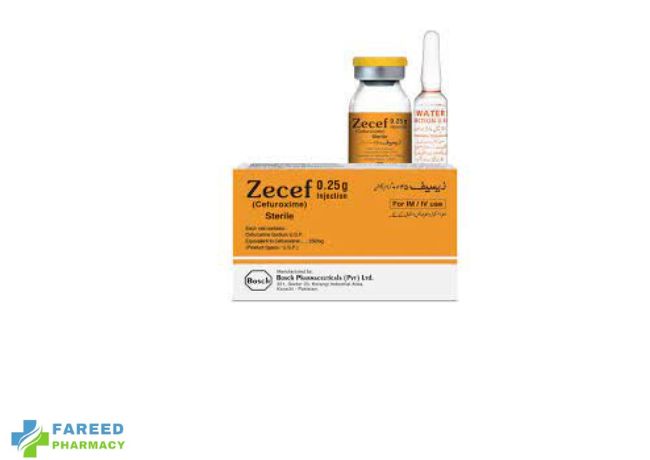 Zecef 250mg Injection | Cefuroxime | Uses - Fareed Pharmacy