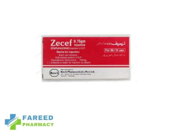 Zecef 750mg Injection | Cefuroxime | Uses - Fareed Pharmacy