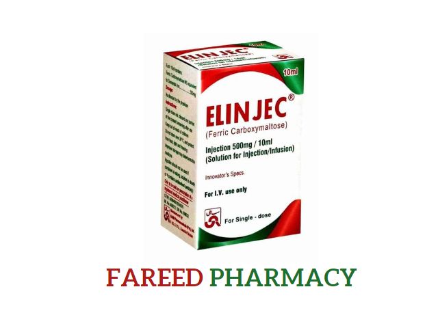 Elin Jec 10ml Injection | Ferric Carboxymaltose - Fareed Pharmacy