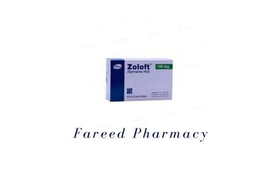 Zoloft 100mg Tablets | Sertraline | Anti Depressent - Fareed Pharmacy