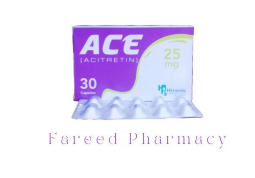 ACE 25mg Capsules | Acitretin | Psoriasis - Fareed Pharmacy