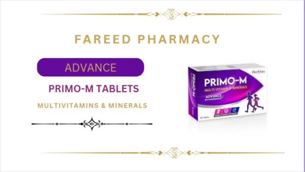 Primo-M Tablets | VItamins | Minerals | Strength - Fareed Pharmacy