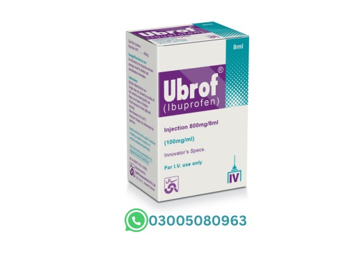 Ubrof Injection 800mg/8ml | Ibuprofen - Fareed Pharmacy