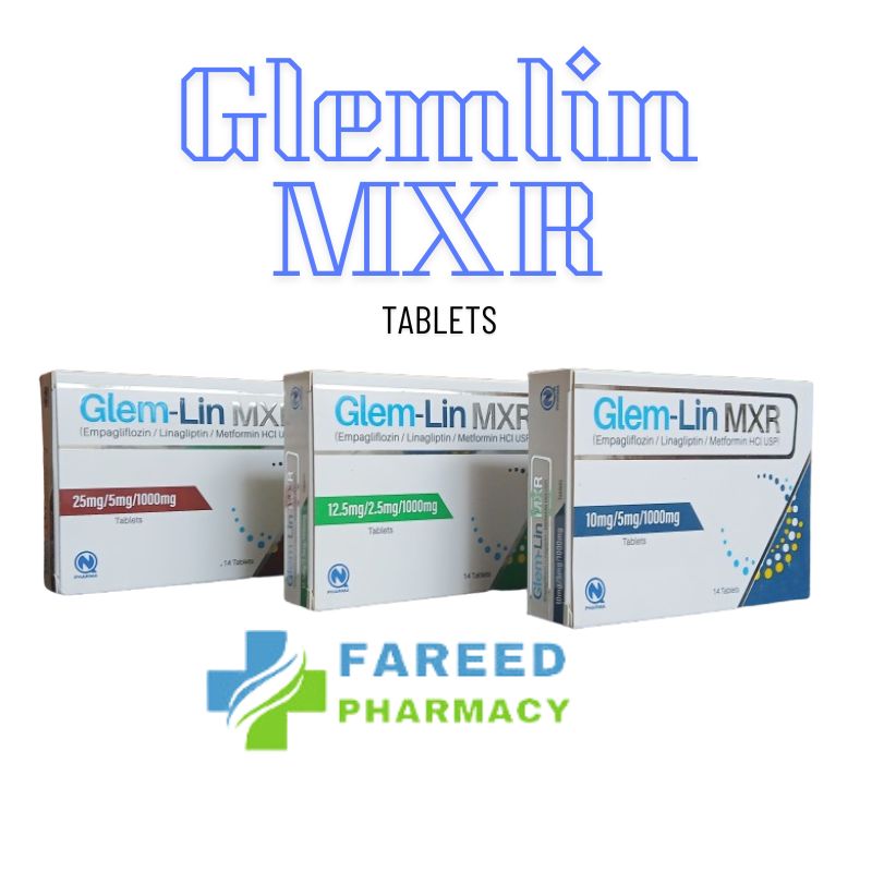 Glem-Lin MXR Tablets 10mg/5mg/1000mg - Fareed Pharmacy